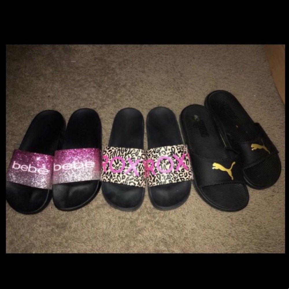 Bebe Slides, Puma Slides & Roxy Slides - Gem